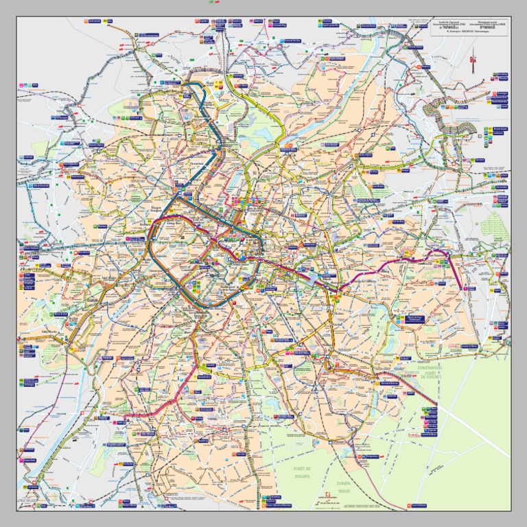 Plan Du Réseau de La STIB | PDF