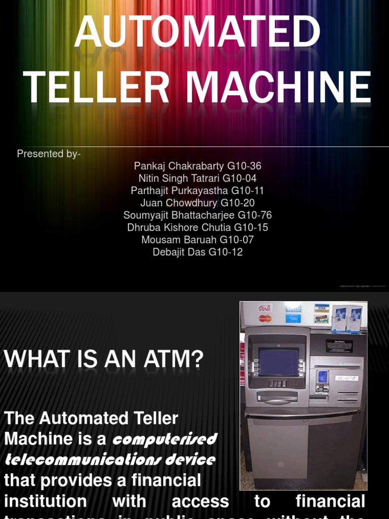 ATM An Overview in Powerpoint | PDF | Automated Teller Machine | Emv