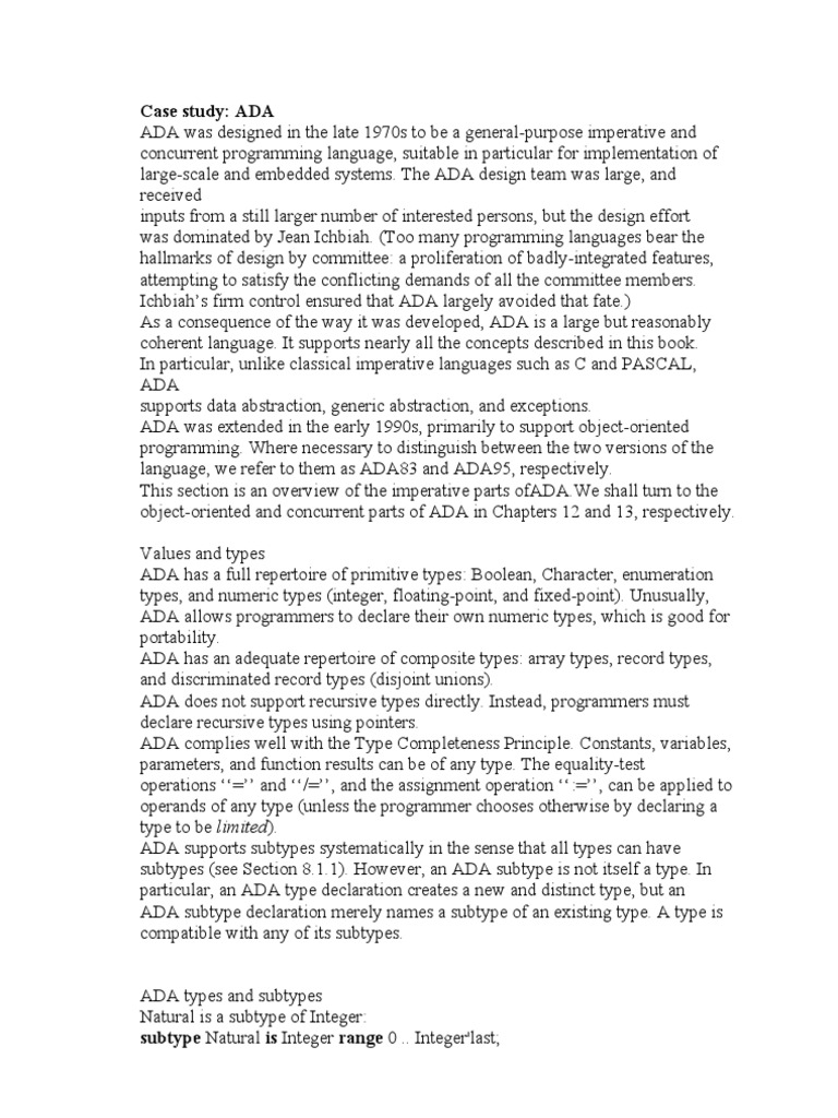 Case Study ADA | PDF