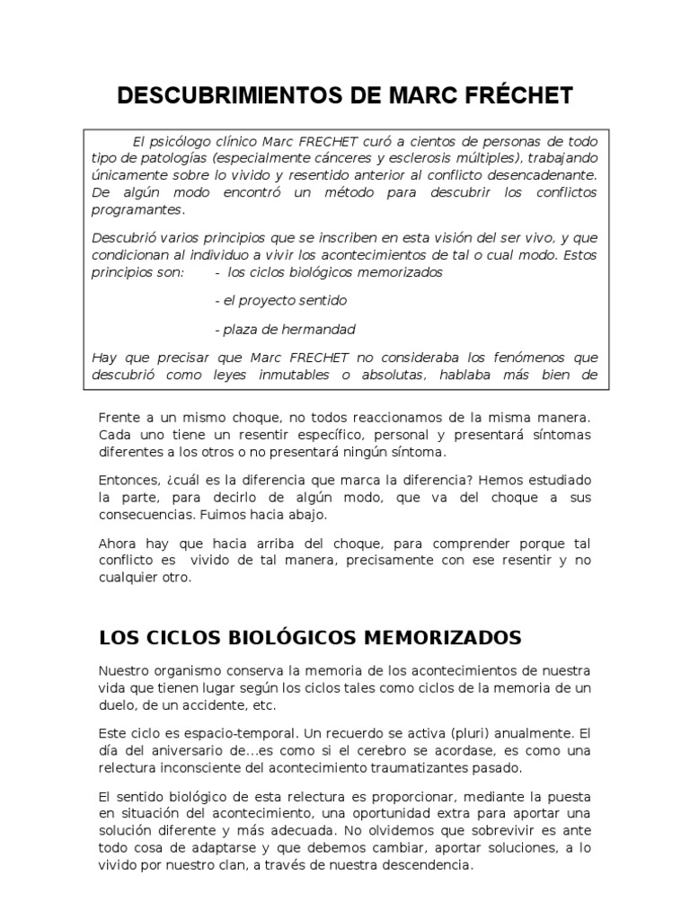 Marc Frechet | PDF | Mente inconsciente | Memoria