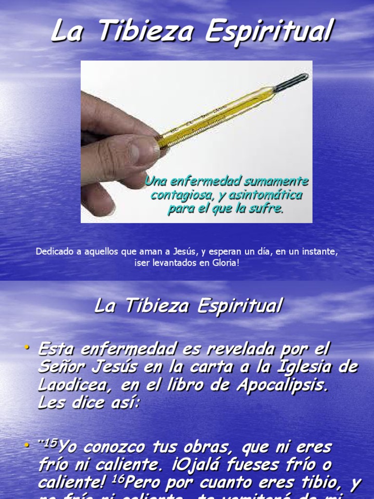 La Tibieza Espiritual | PDF | Cristo (título) | Amor
