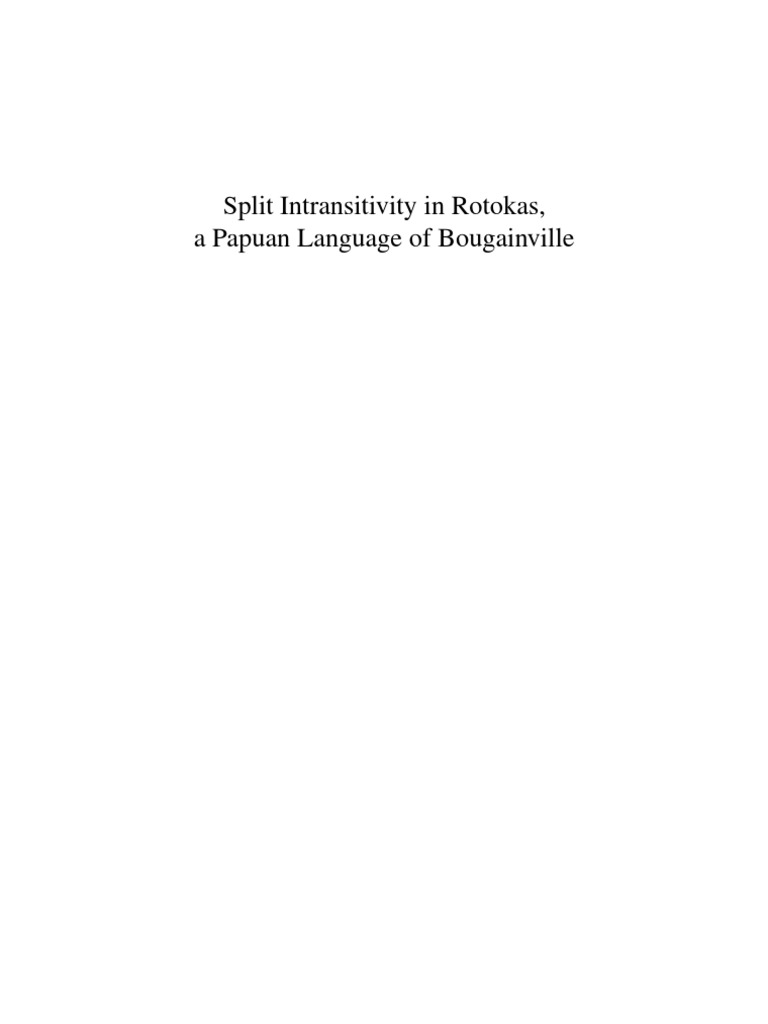 The Language of Rotokas, Papua New GUINEA | PDF | Languages | Language ...