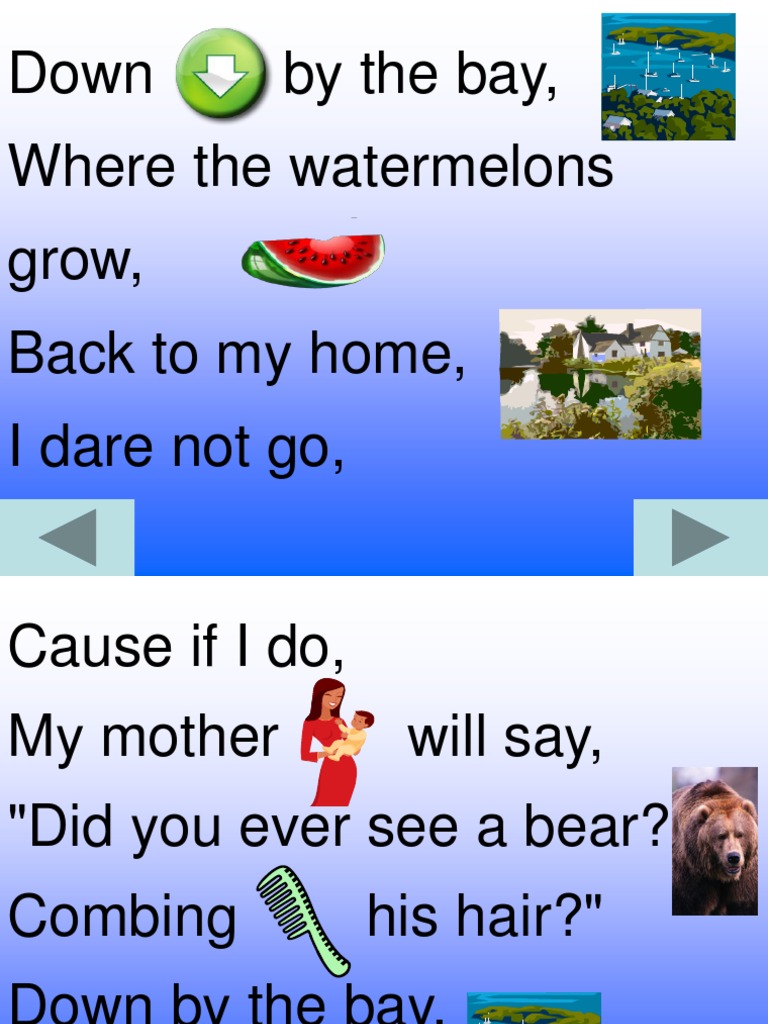 Down by The Bay, Where The Watermelons Grow, Back To My Home, I Dare ...