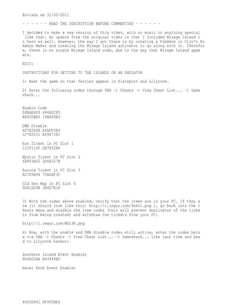 Pokémon Emerald Secret Islands | PDF | Nintendo | Leisure