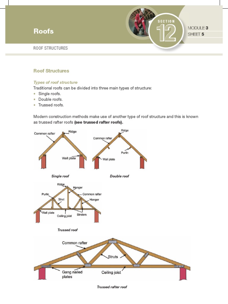 Roof Structure Types and Details | PDF | Roof | Framing (Construction)