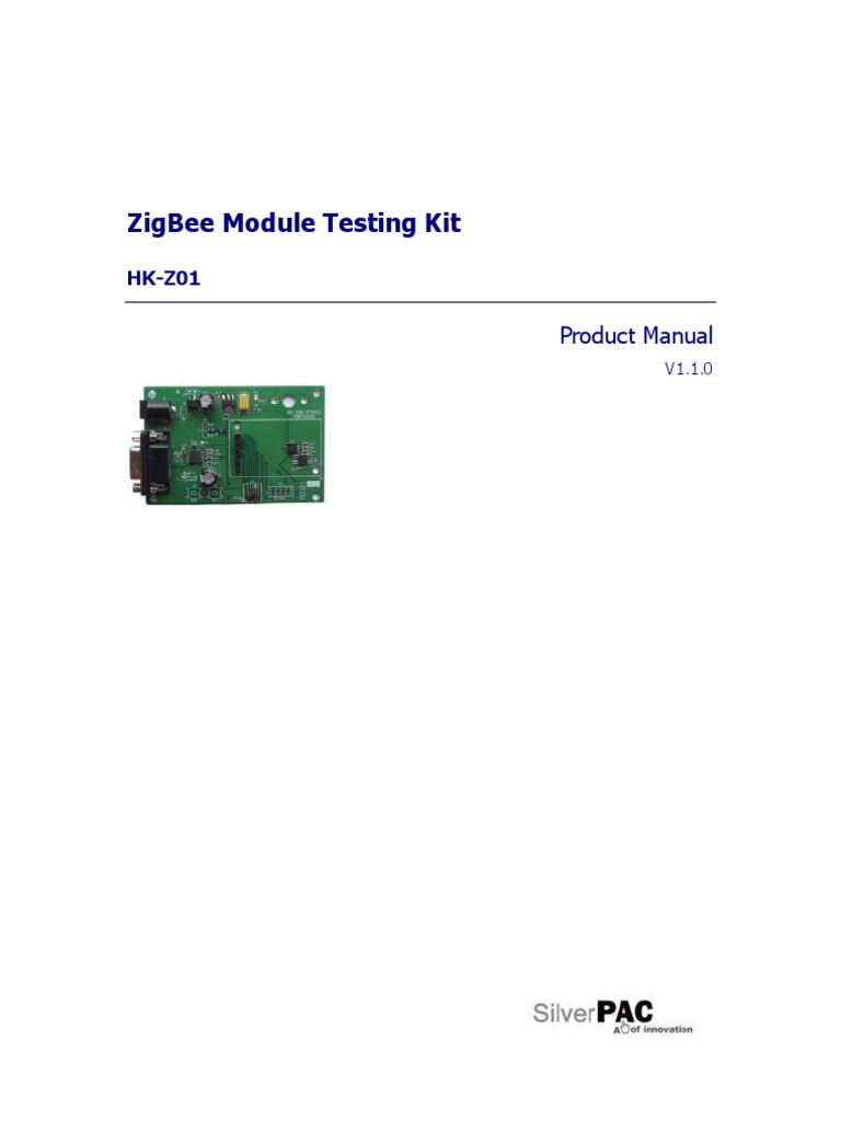 HK-Z01 ZigBee Module Testing Kit (ENG) PDF | PDF | Electrical ...