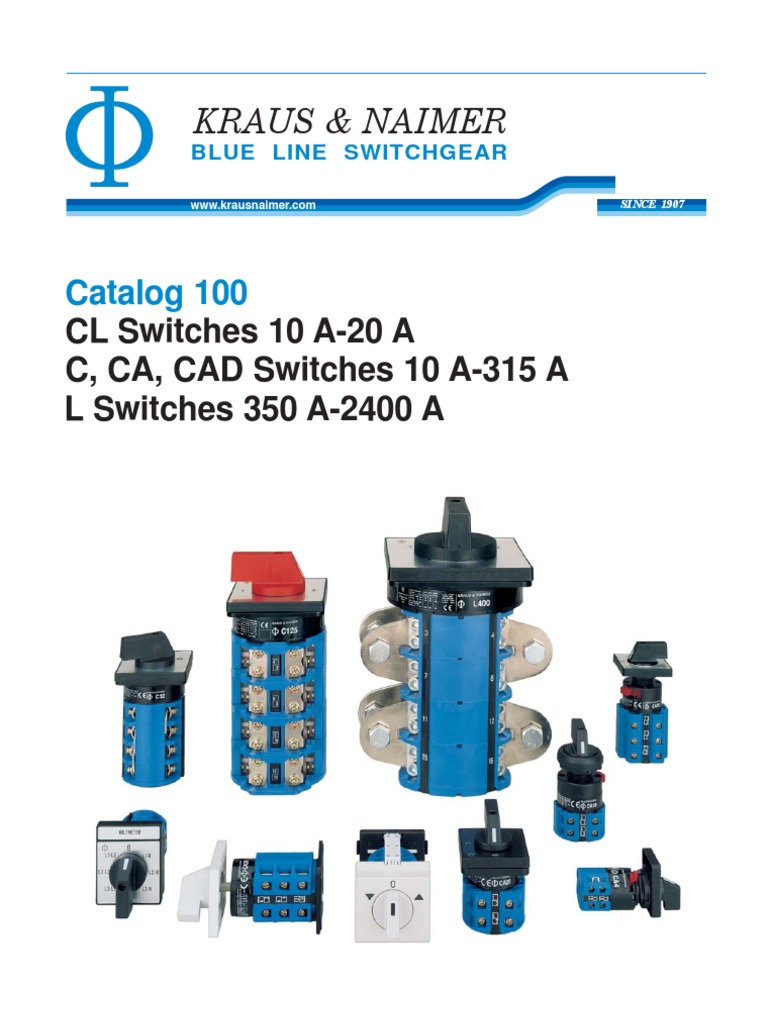 Kraus & Naimer C Switches PDF | PDF | Switch | Electrical Wiring
