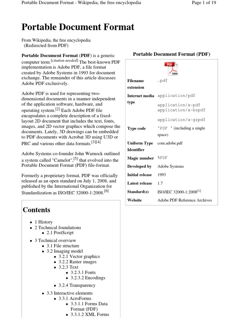 History of Portable Document Format | Portable Document Format | File ...