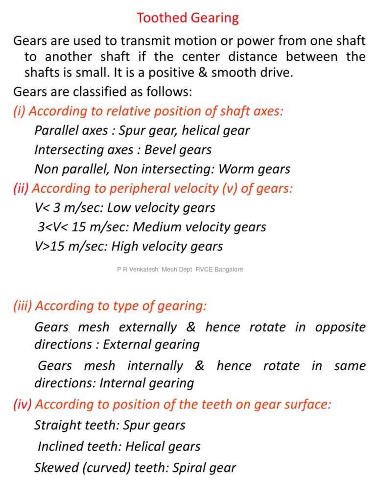 Toothed Gearing | PDF | Gear | Elementary Geometry
