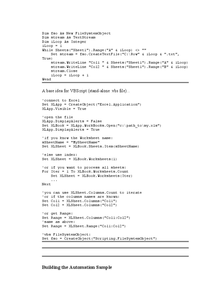 Dim Fso As New FileSystemObject | PDF | Library (Computing) | Microsoft Excel