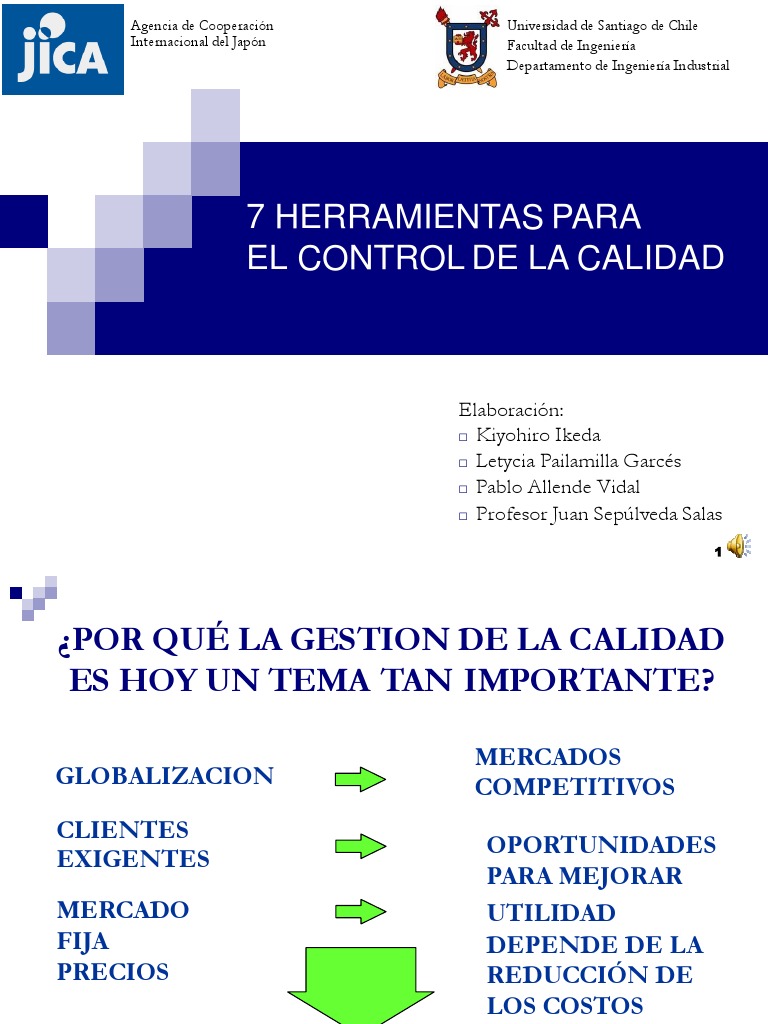 Diapositivas de Calidad | PDF | Histograma | Calidad (comercial)