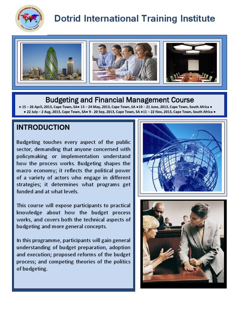 Budgeting and Financial Management Course | PDF | Budget | Accounting