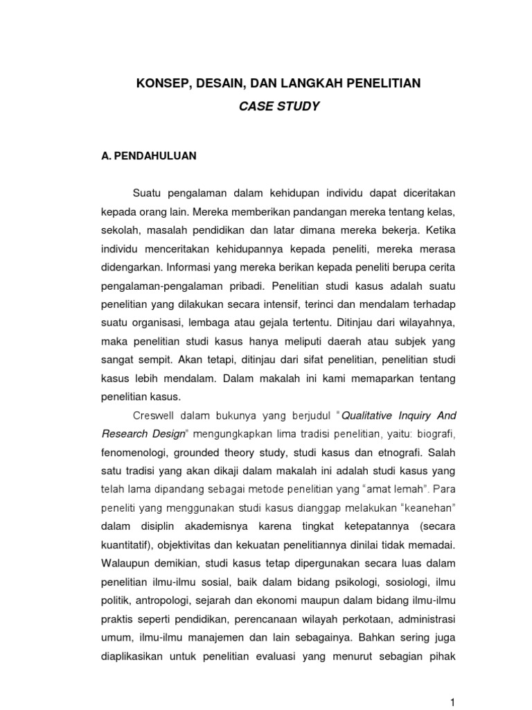 Makalah Case Study | PDF