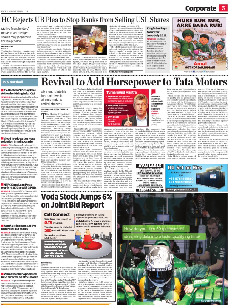 News Paper Ad | PDF | Cloud Computing | Stocks