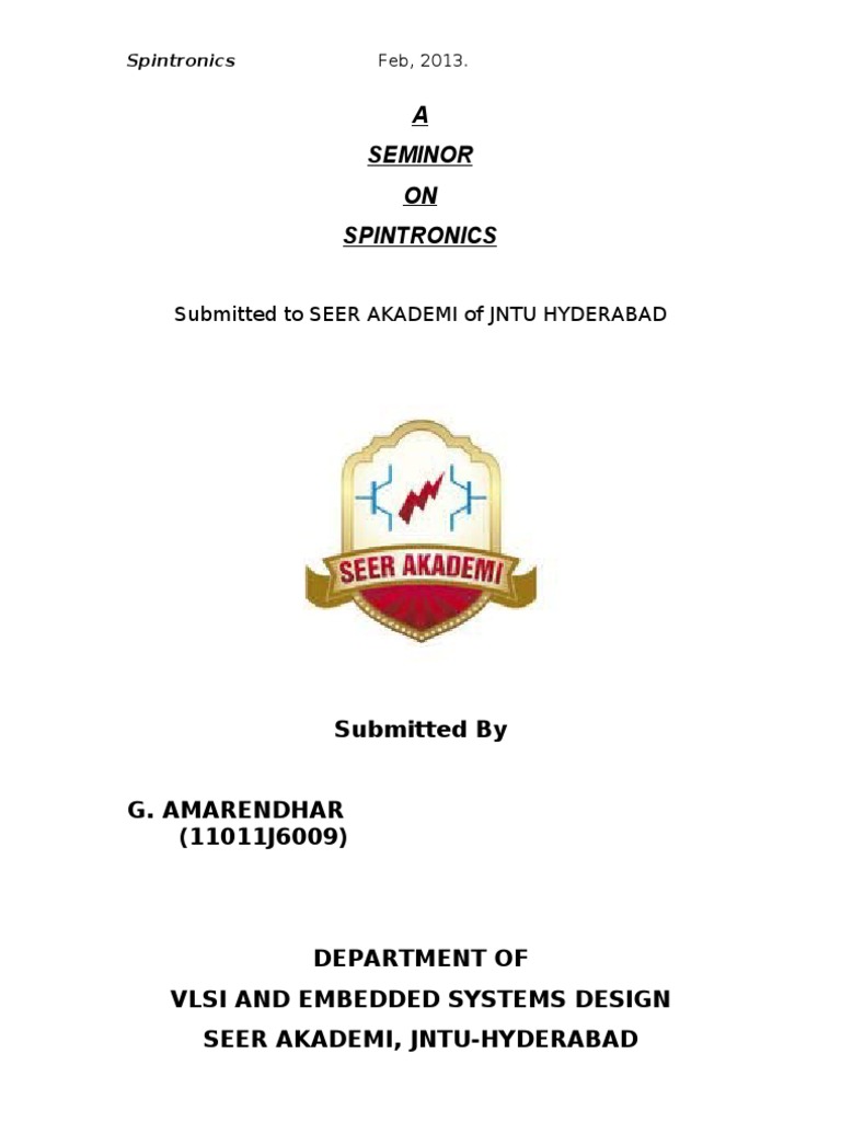 Spin Tronic S | PDF | Field Effect Transistor | Spin (Physics)