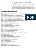 Ways of Cooking Crossword | PDF
