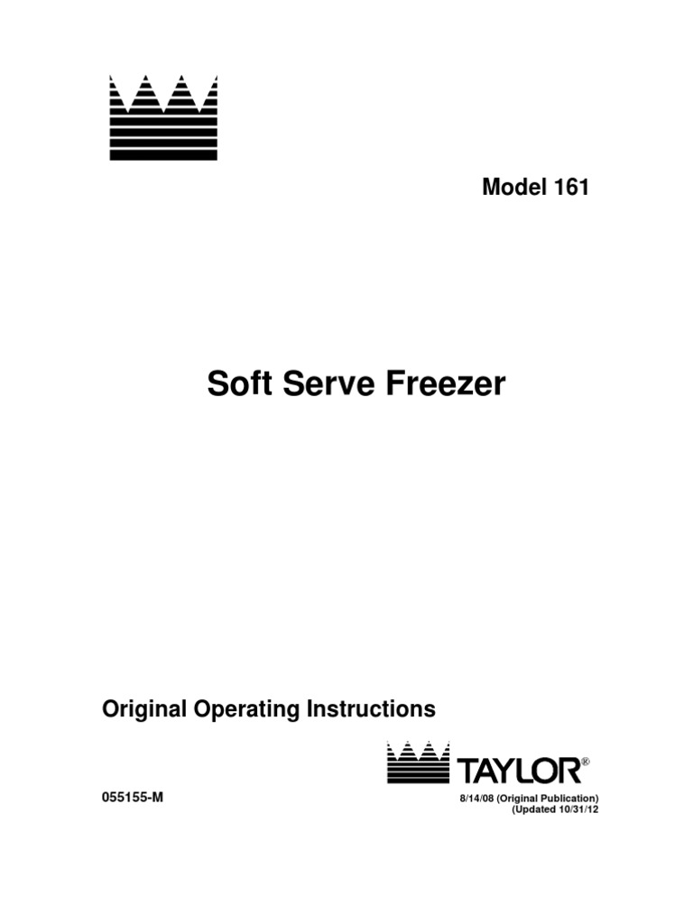 Taylor 161 | PDF | Refrigerator | Electrical Wiring