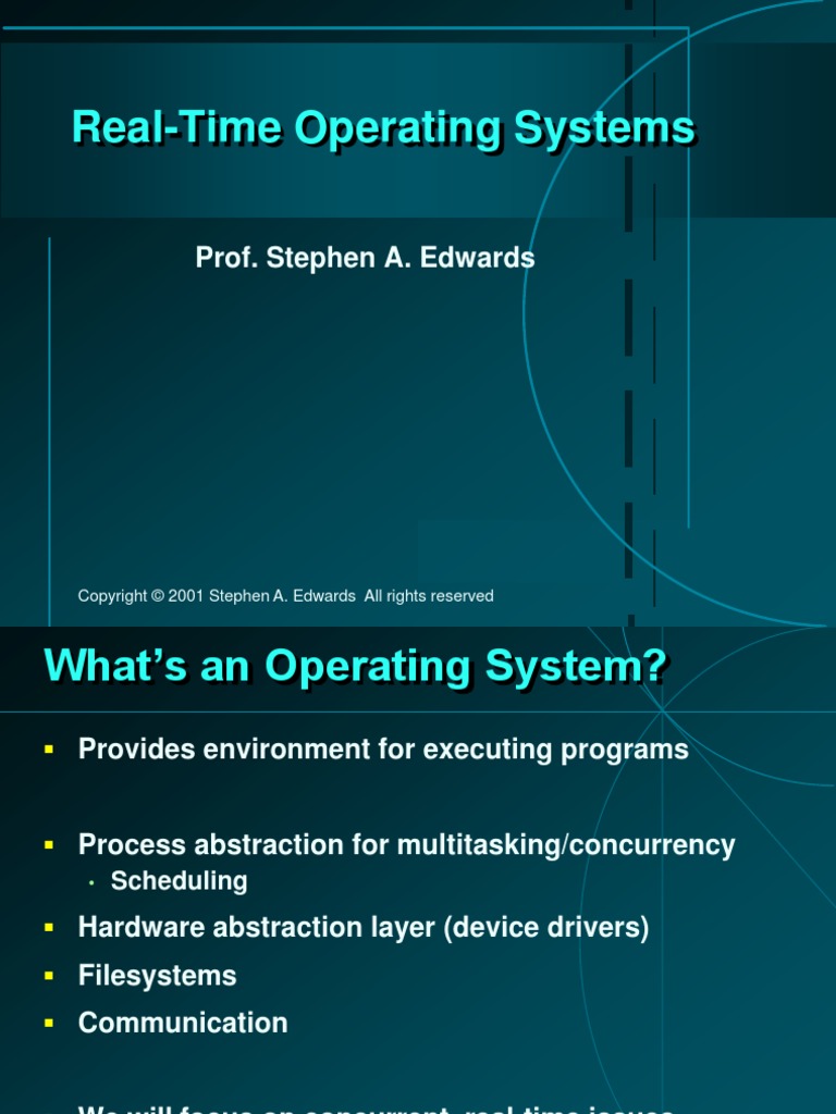 Rtos | PDF | Scheduling (Computing) | Operating System
