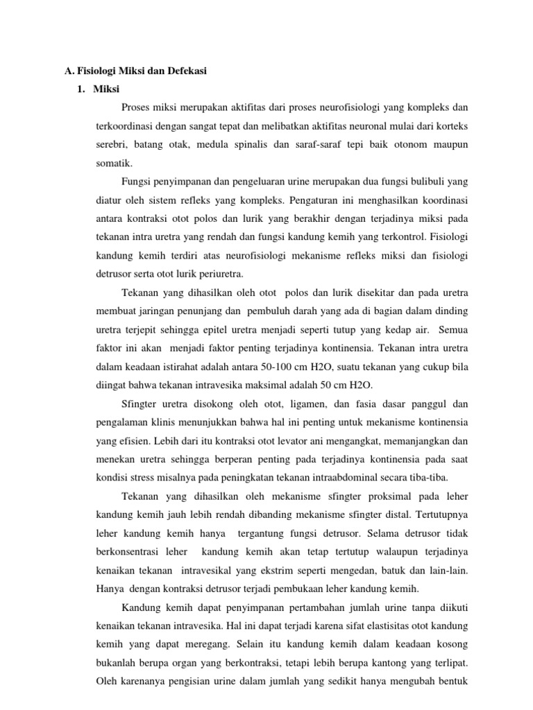 Studpus - Fisiologi Miksi Dan Defekasi | PDF