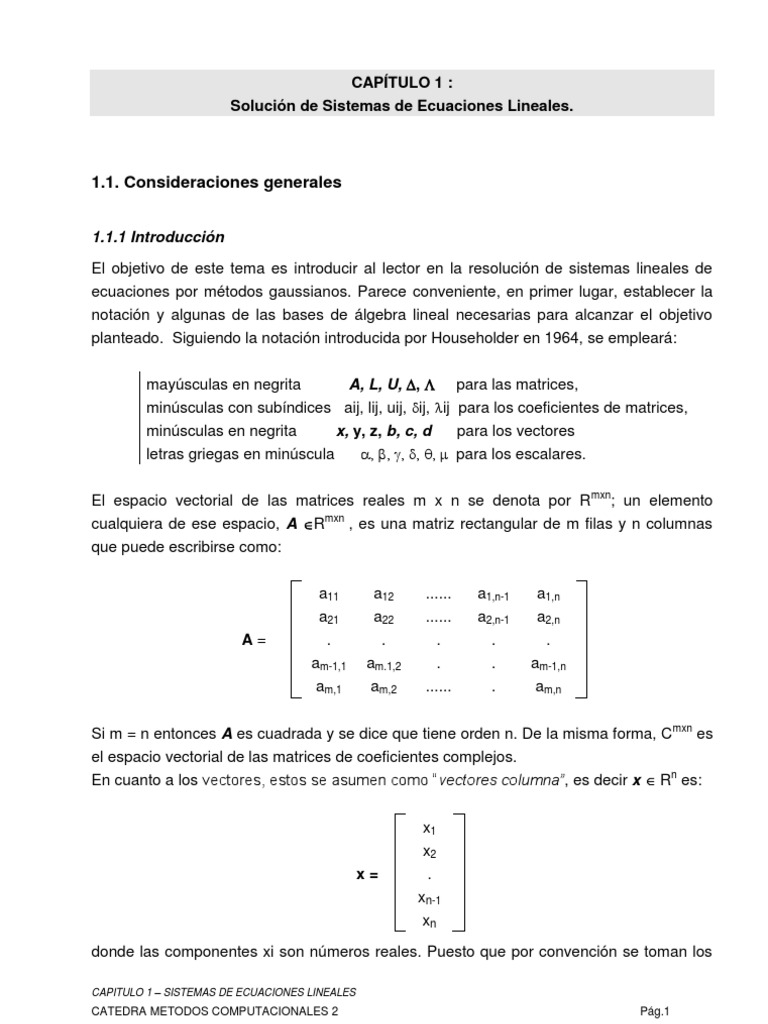 Metodos Numericos Alm. de Matrices en Banda | PDF | Matriz (Matemáticas ...
