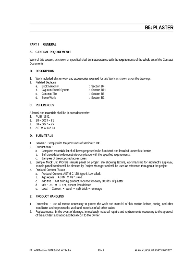 5 Plaster | Download Free PDF | Plaster | Lime (Material)