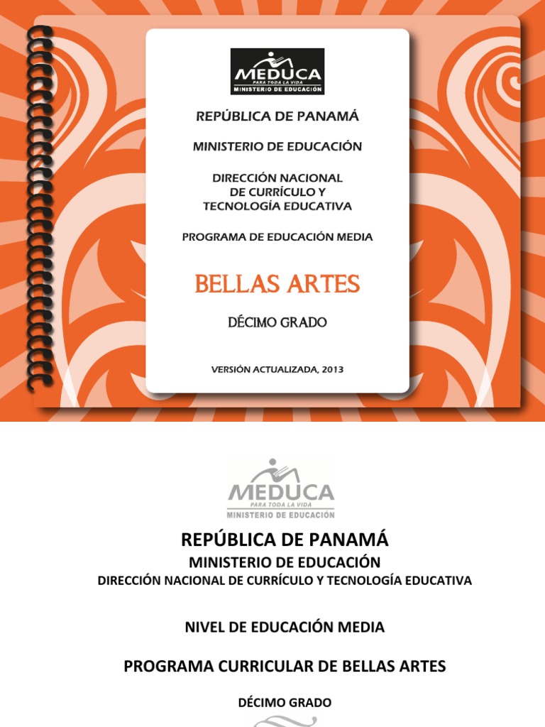 Programa Curricular Bellas Artes 10° grado | PDF | Plan de estudios ...