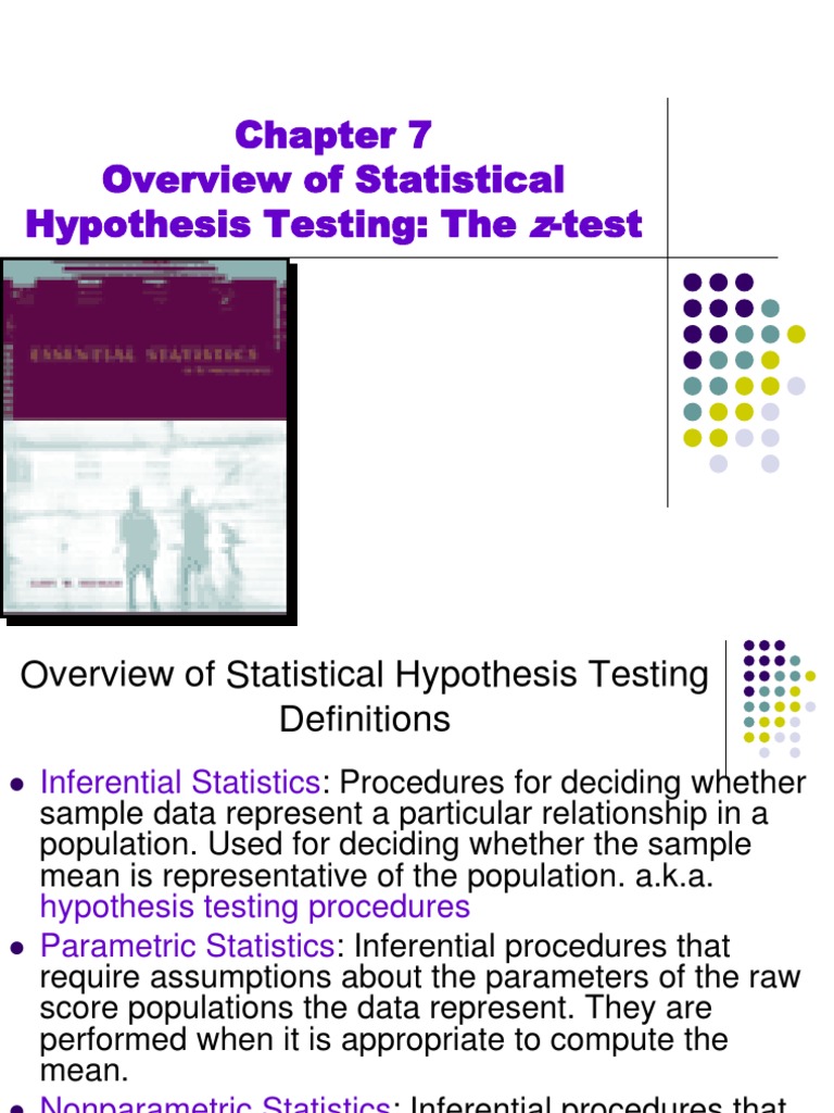 Z Test | PDF | Hypothesis | Statistical Hypothesis Testing