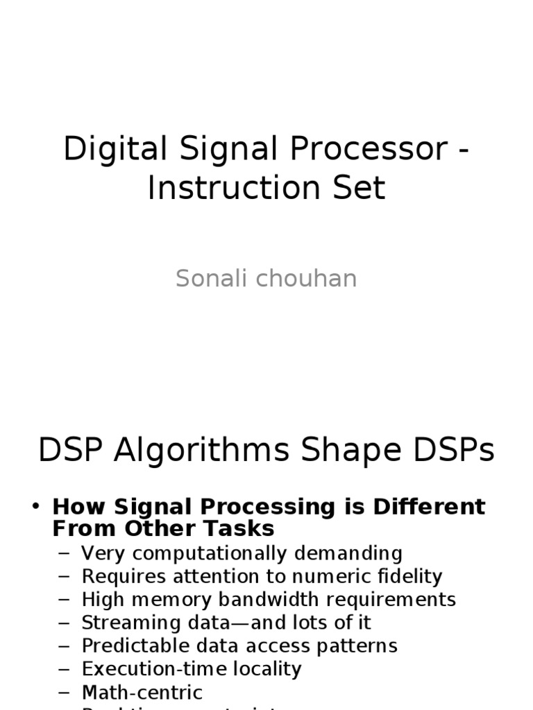 L08 EC360 (19) - DSP Processors | PDF | Digital Signal Processor ...