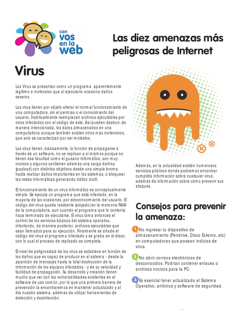Las diez amenazas más peligrosas de Internet - 3 - Virus | Virus de ...