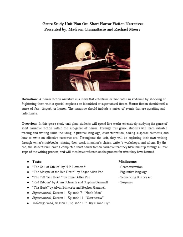 Short Horror Fiction Overview | PDF | Social Science | Science ...