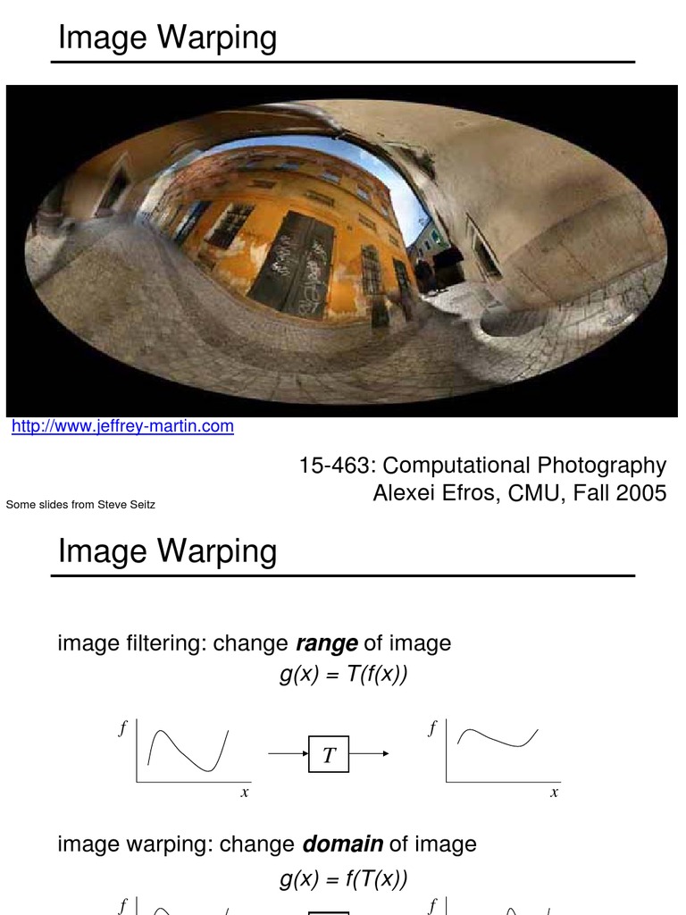 06 Warping | PDF | 2 D Computer Graphics | Matrix (Mathematics)