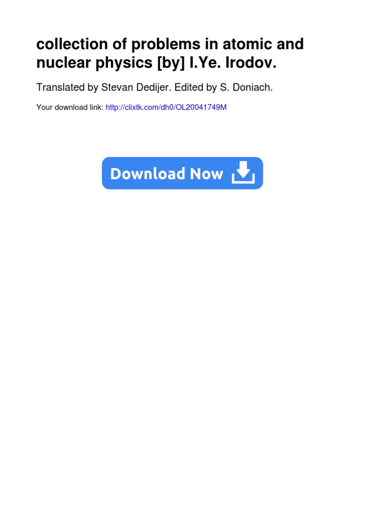 Irodov's Physics Problems Translated by Dedijer | PDF | Science ...
