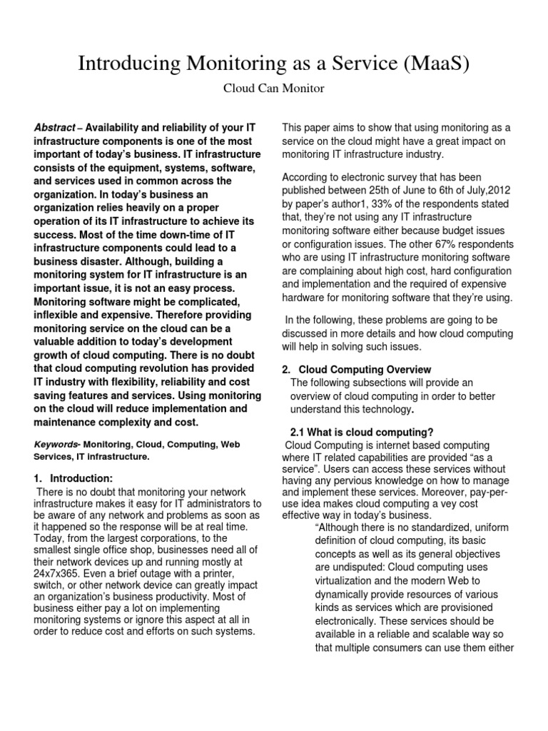 Maa S | PDF | Cloud Computing | Web Service