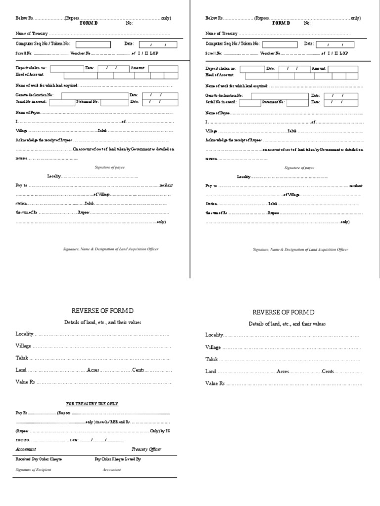 Form D Form D: Signature of Payee Signature of Payee | PDF