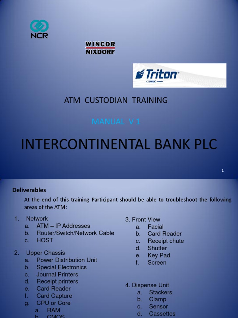 Automated Teller Machine Training | Download Free PDF | Automated ...