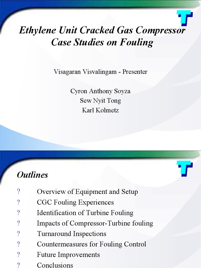 Cracked Gas Compressor | PDF | Turbine | Steam