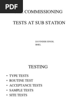 Pre Commissioning Tests Checklist | PDF | Transformer | Relay