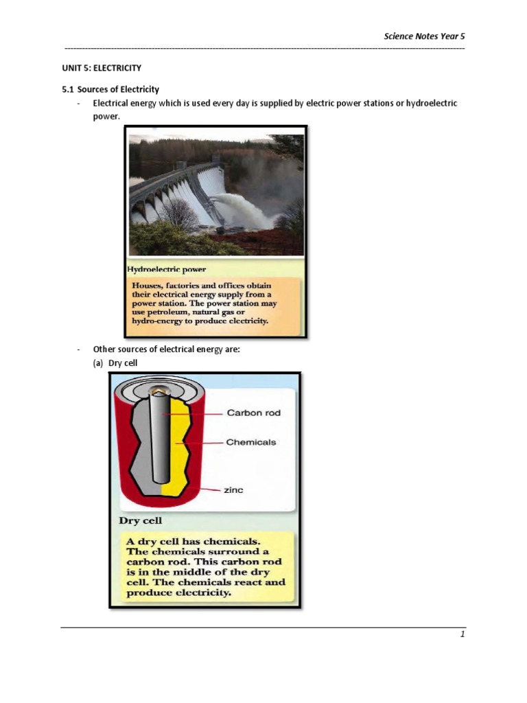 Science Form 3 Unit 5 | PDF | Series And Parallel Circuits | Ac Power ...