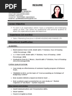 Chartered Accountant (CA) Articleship Resume Sample | PDF | Cognition ...