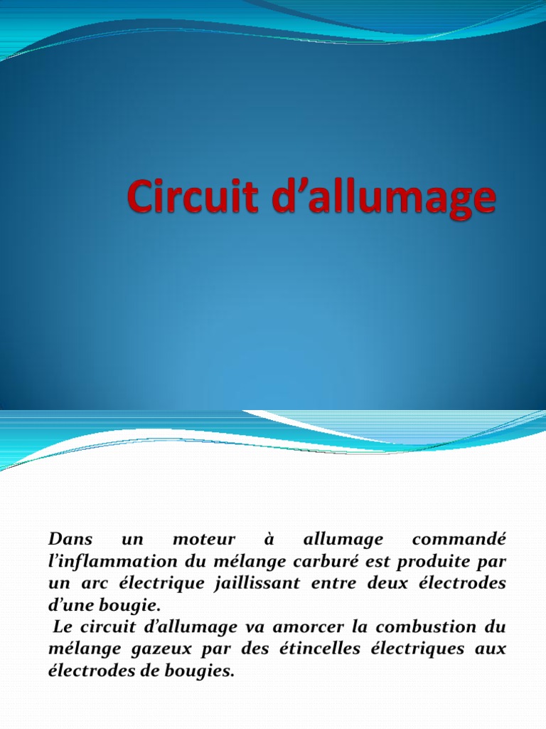 Chapitre 5 Circuit D'allumage | PDF | Allumage | Moteurs