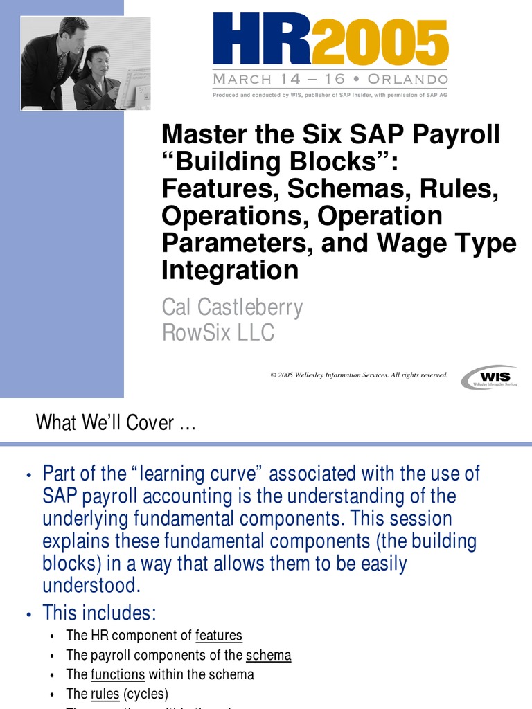 Mastering The Six SAP Payroll Building Blocks | PDF | Conceptual Model ...