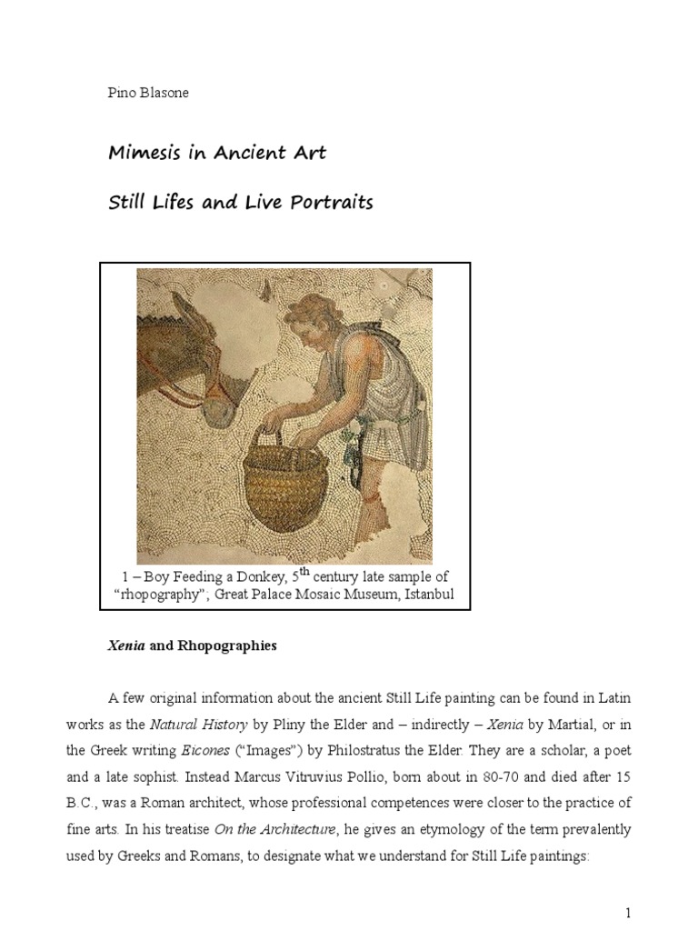 Mimesis in Ancient Art | Still Life | Mosaic