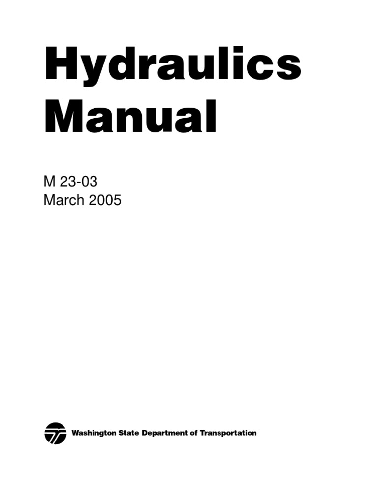 Hydraulics Manual Complete | PDF | Flood | Stormwater