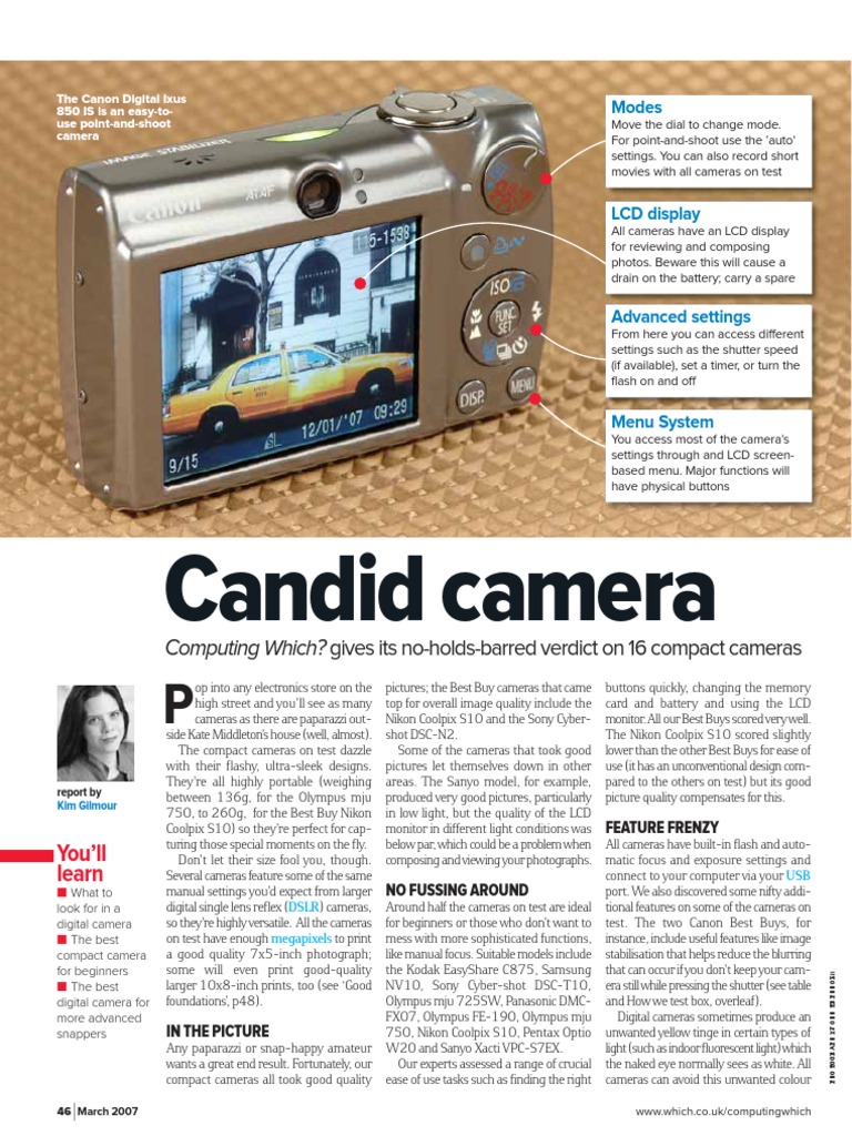 Candid Cameras (March 2007) | PDF | Camera | Digital Camera