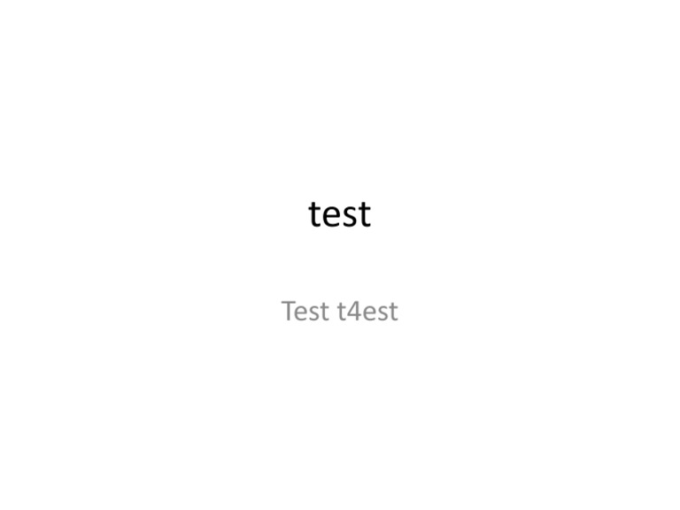 Test | PDF