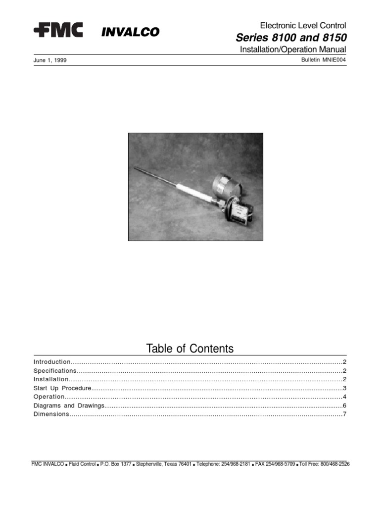 Invalco: Series 8100 and 8150 | Download Free PDF | Relay | Capacitor
