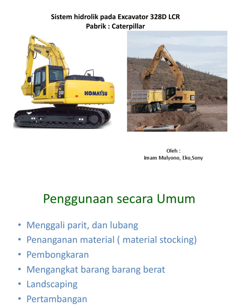 Presentasi Excavator | PDF
