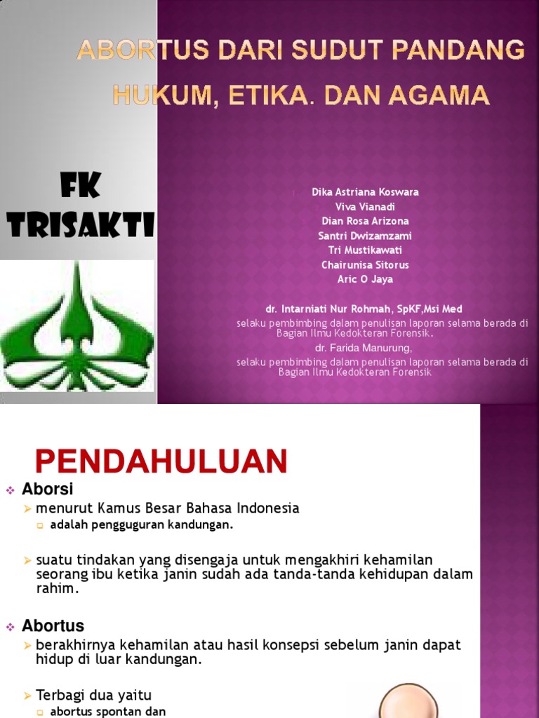Presentation Aborsi Doneeeeeeee Fix | PDF