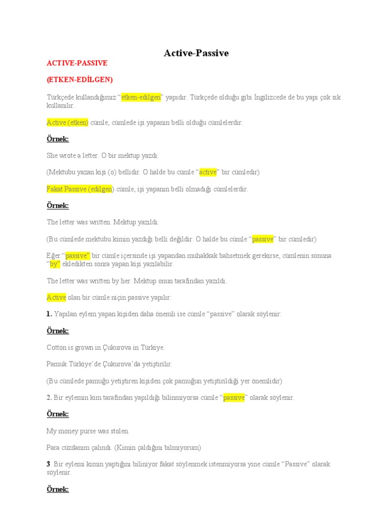 Active Passive | PDF