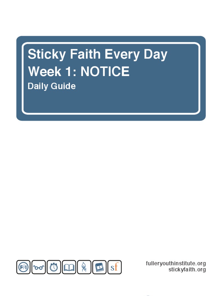 Sticky Faith Daily Guides | PDF | Breathing | Prayer